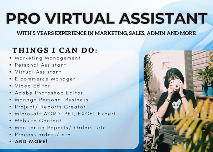 Be your overall pro virtual assistant and personal assistant by Athenaweiss | Fiverr