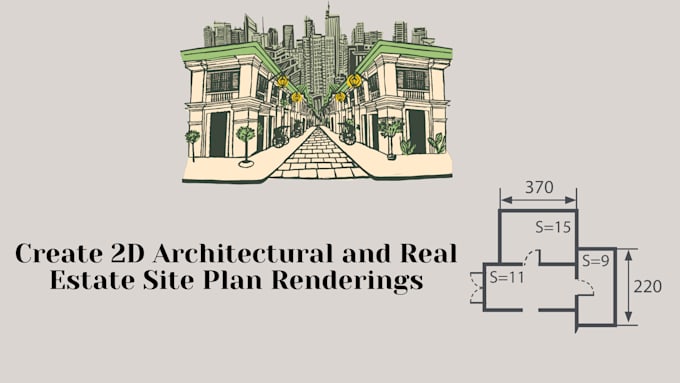 Create 2d architectural and real estate site plan renderings by Qadeer ...