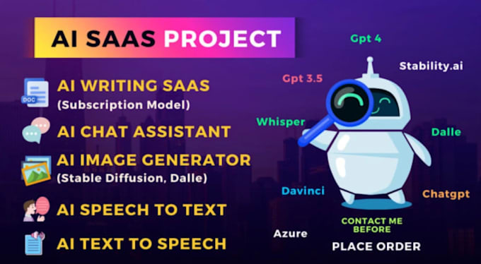 Develop Ai Saas Ai Software Developer Web Developer Chat Gpt Chat Bot By Holamedtech Fiverr 0475