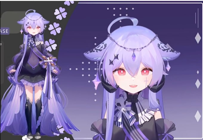 Design live2d vtuber model, 2d vtuber model, 2d avatar design, 2d anime ...