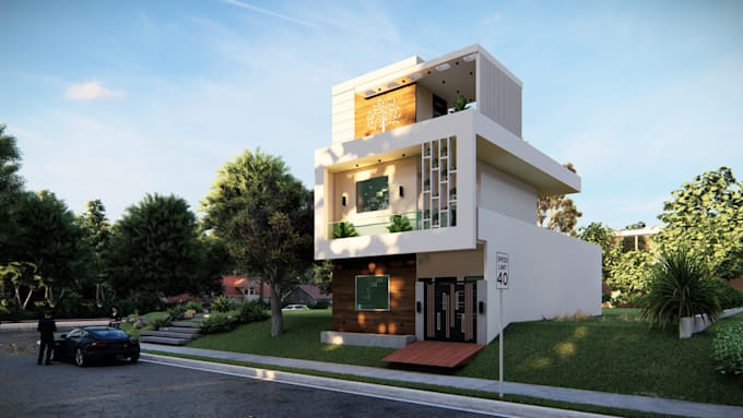 Elevation design and realistic 3d renders by Avanipandey2804 | Fiverr