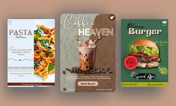 Design 3 product posters by Bhumi0412 | Fiverr