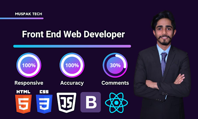 Create Front End Website Using Html Css Javascript By Mahmad457 Fiverr