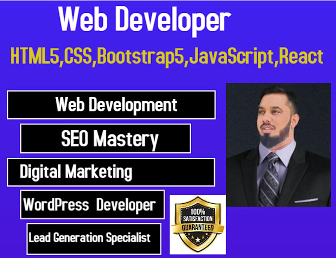 Be your front end web developer by Waheedbs | Fiverr