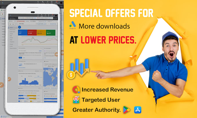 Create game promotion android, ios apps install a google ads marketing ...