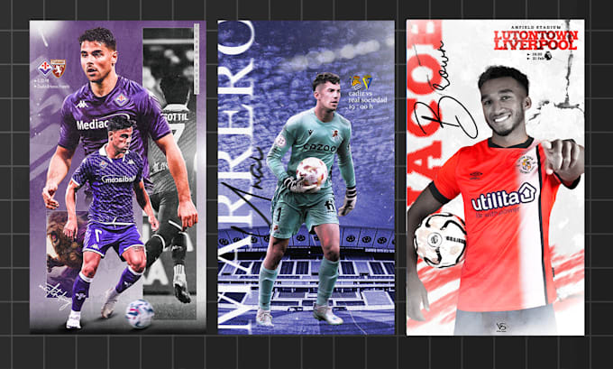 Design a custom sports graphics , matchday and posters by Victory ...