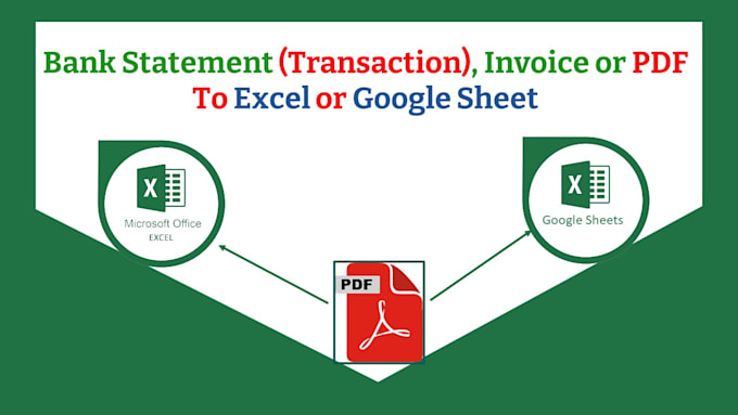 Convert pdf to excel, google sheet, word, typing task by Tawhidulashraf ...