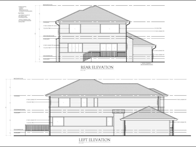 Draw floor plan elevation section roof plan in autocad by Peterscott ...