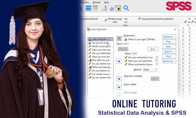 Provide statistical data analysis and spss online tutoring by Analysisqueen | Fiverr
