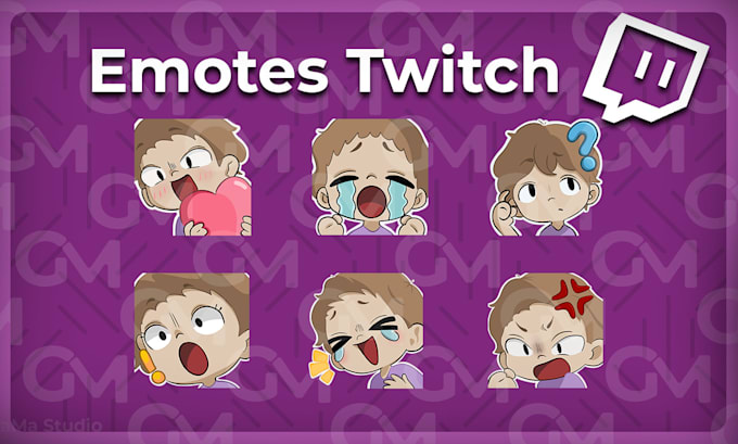 Make custom emote twitch, discord by Studio_gama | Fiverr
