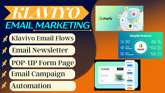 Do, setup, bulk klaviyo email marketing newsletter automation pop up ...