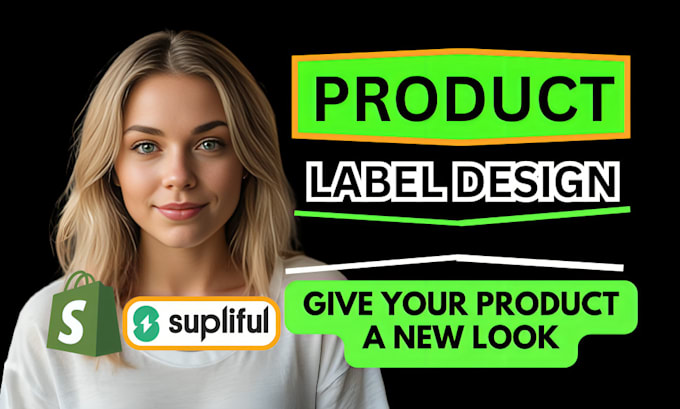 Supliful label design, health website design product label, shopify ...