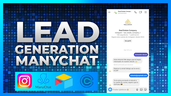 Automate your instagram messages to capture leads with manychat by Ignaciorimini | Fiverr