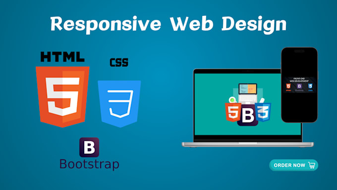 Code responsive html, css, bootstrap website by Taimur_w | Fiverr
