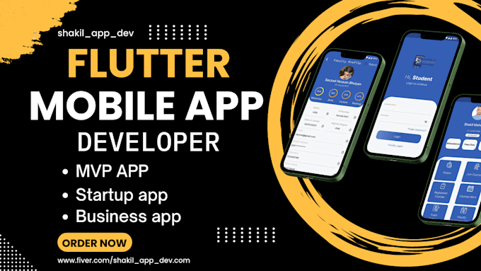 Do low cost flutter mobile app development android and ios by Shakil ...