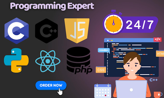 Be Your Python Javascript C Plus Plus And Java Php Github Programmer By Abdulawan989 Fiverr