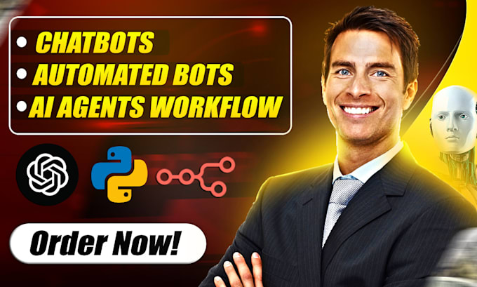 Build ai automated bot software , chatbots, ai agents automations for ... Build ai automated bot software , chatbots, ai agents automations for ...