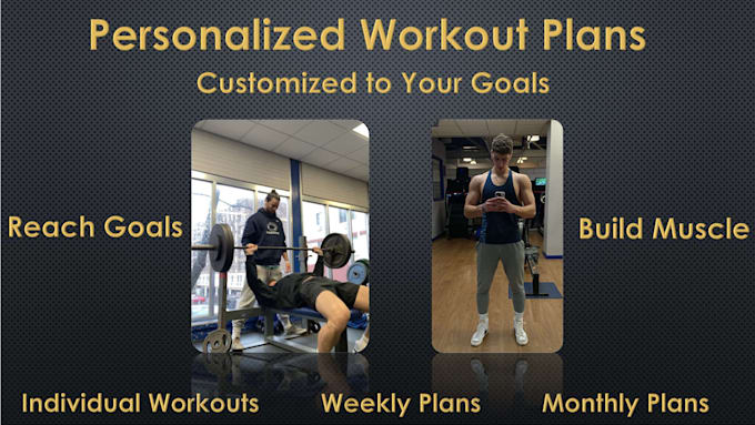 Create a personal workout and exercise training plan for you by Josh ...