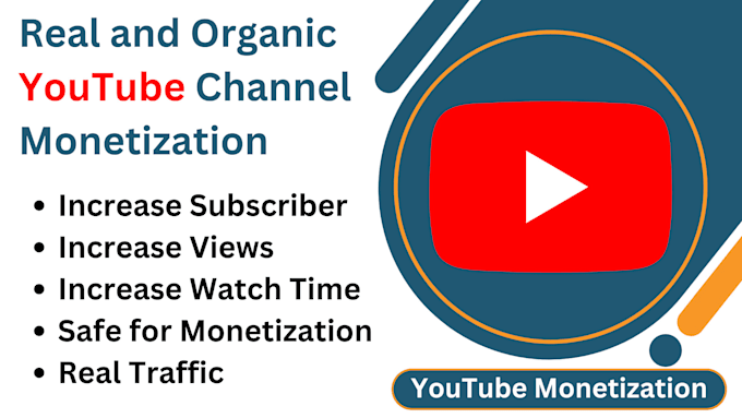 Complete youtube channel monetization and organic promotion by Affan ...