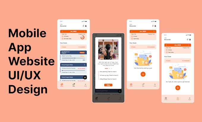 Do a figma mobile app ui ux design, website ui design, ui ux in figma ...