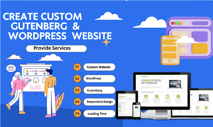 Build a custom gutenberg block editor wordpress fully responsive website by Anas_ahson | Fiverr