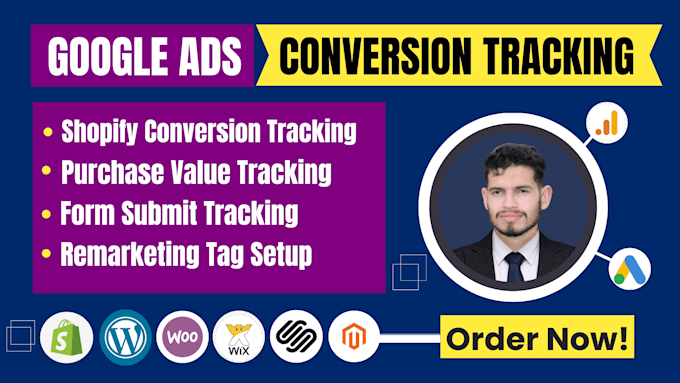 Setup google ads conversion tracking using gtm or ga4 by Hkia_marketing | Fiverr
