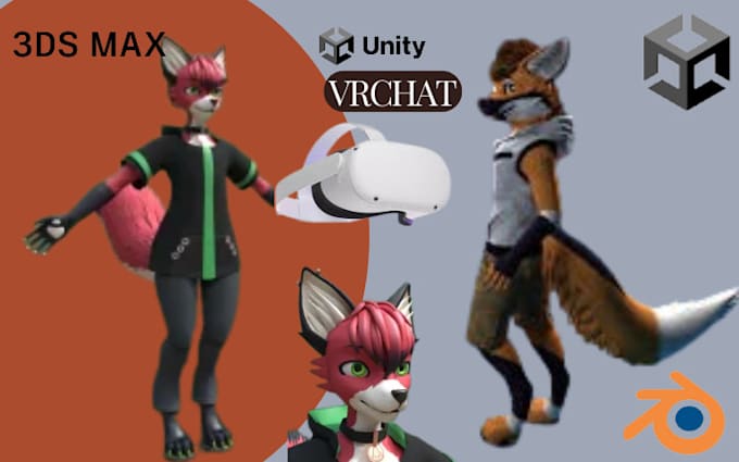 Create furry vrchat avatar furry nsfw vrchat avatar vrc by Juwon5980 ...