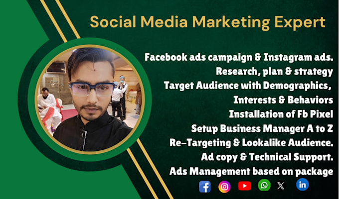 Manage your social media marketing ads entirely by Azajulabedin | Fiverr