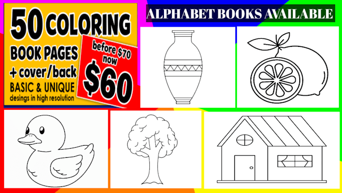 Draw coloring book pages for children by Abdullah4735 | Fiverr
