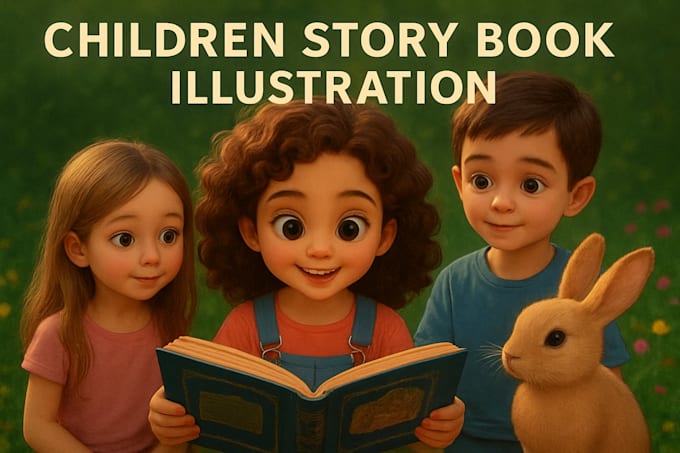 Create children story book illustration kids story book illustration ...