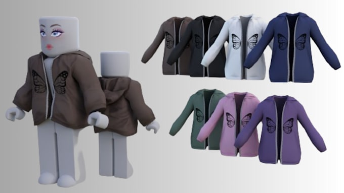 Create 3d ugc roblox model,map,belt,clothes,hair,roblox,assets hat ...