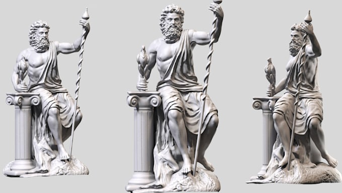 Convert 2dimage to 3d sculpture, 3d stl file for print, dnd model, 3d ...