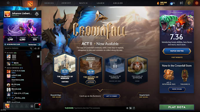 Help you finish your dota 2 crownfall event by Randdyrayz | Fiverr