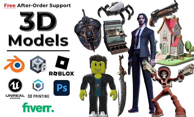 Create high or low poly 3d models for you in blender by Lifehacker008 ...