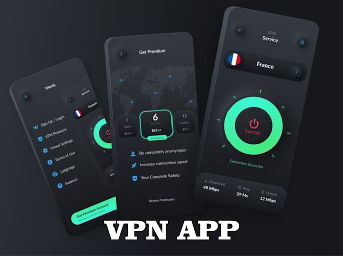 Develop android vpn app with admin panel, ads by Merdyvick | Fiverr
