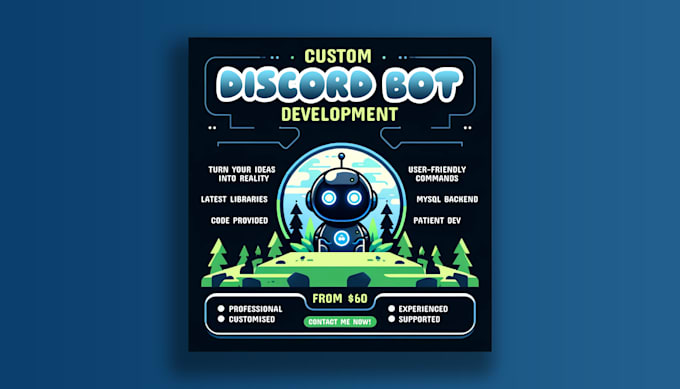 Create a custom discord bot for you by Daliceltd | Fiverr