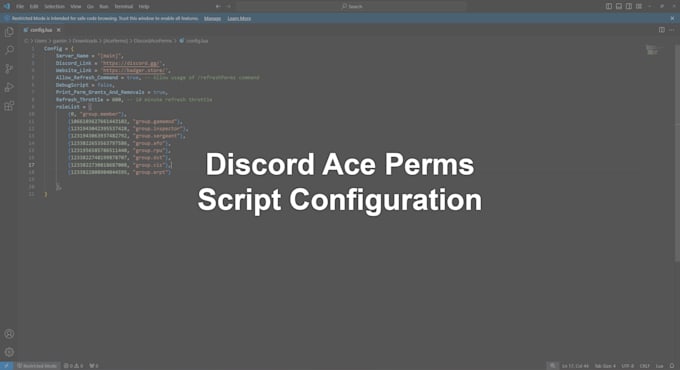 Set up discord ace perms for your fivem server by Finnh_fivem | Fiverr