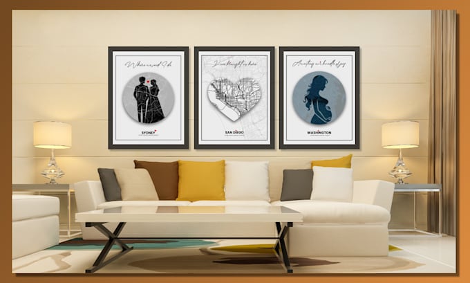 Design beautiful custom city map artwork by Ui_house | Fiverr