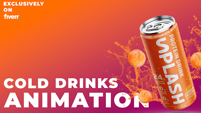 Create captivating cold drink animation ads by Koushikknight | Fiverr