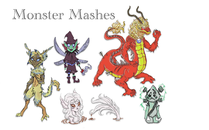 Create a mythical creature or character concept by Sparrowsketch4 | Fiverr