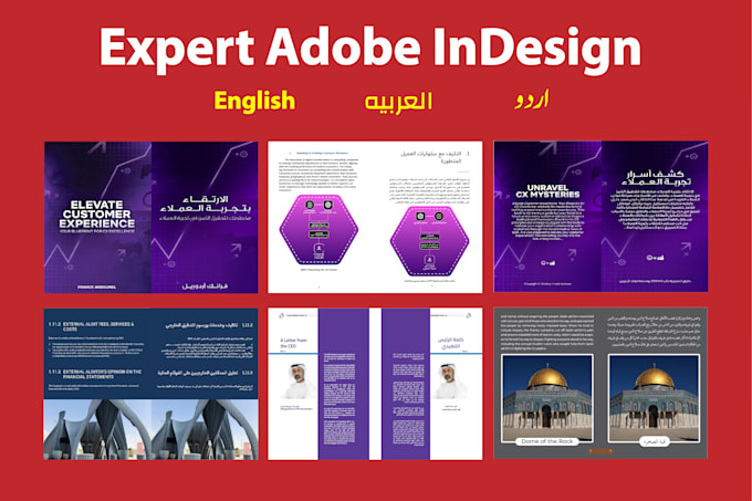 Do any adobe indesign project, book formatting, layout english, urdu or ...