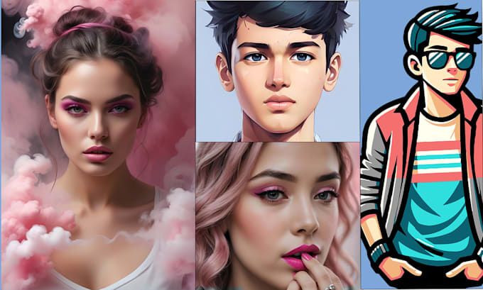 Create modern realistic ai avatar models by Zeenixdesigns | Fiverr