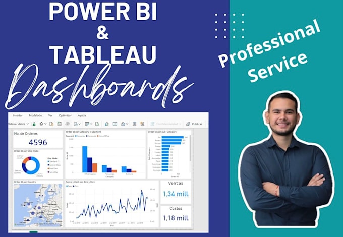 Build dashboards and reports in power bi or tableau for you by ...