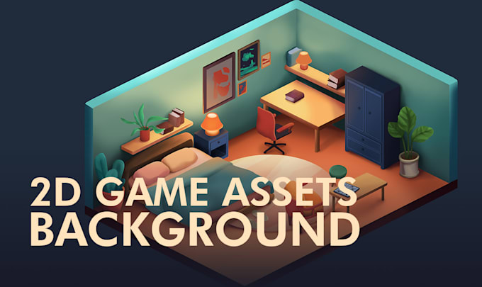 Create assets and backgrounds for your games by Tugrataa | Fiverr