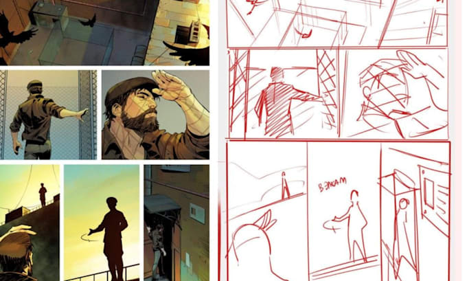 Design a comic storyboard, cartoon comic strip, comic book by Tee ...