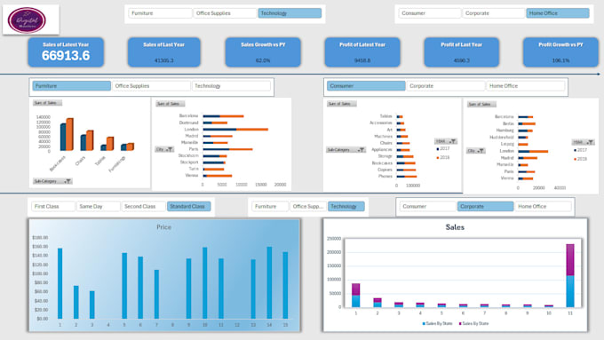 Data visualization expert, excel charts, graphs, tables and dashboards ...