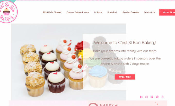 Cake website shopify store cake bakery website cookie ice cream by ...