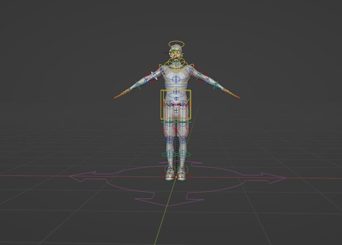 Do 3d character rigging in blender by H_a_mughal | Fiverr