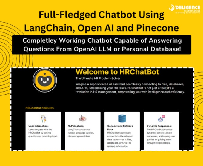 Create chatbot based on openai pinecone langchain js by Deligence_ca ... Create chatbot based on openai pinecone langchain js by Deligence_ca ...