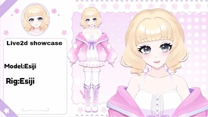 Design high resolution pro live2d, 2d vtuber, vtuber rig, vtuber facerig stream by Esijaesa | Fiverr